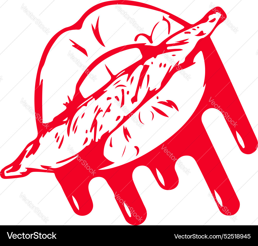 Lips weed svg marijuana stoner cannabis Royalty Free Vector