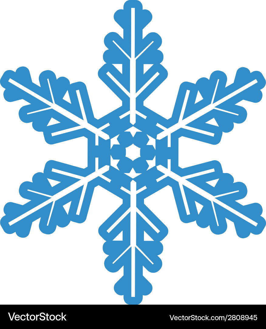 Snowflake Royalty Free Vector Image - VectorStock