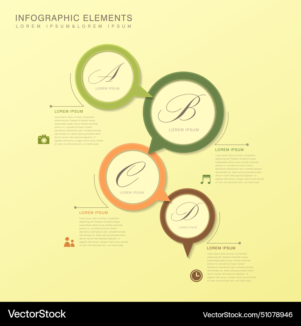 Abstract flow chart infographics Royalty Free Vector Image