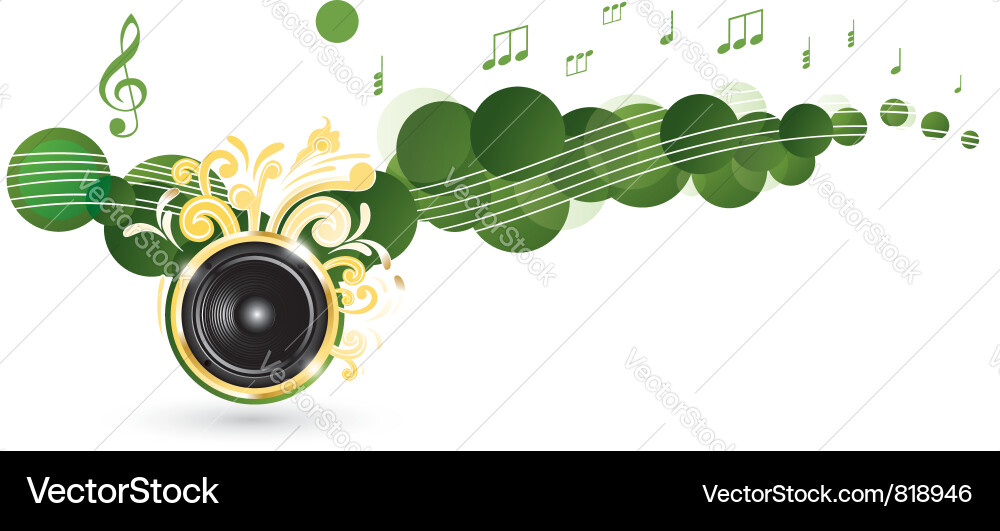 Colorful music background Royalty Free Vector Image