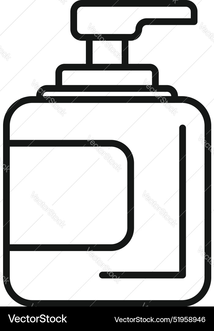 Dispenser bottle for liquid soap or shampoo Vector Image