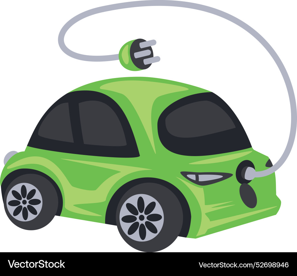 Electric car charger Royalty Free Vector Image