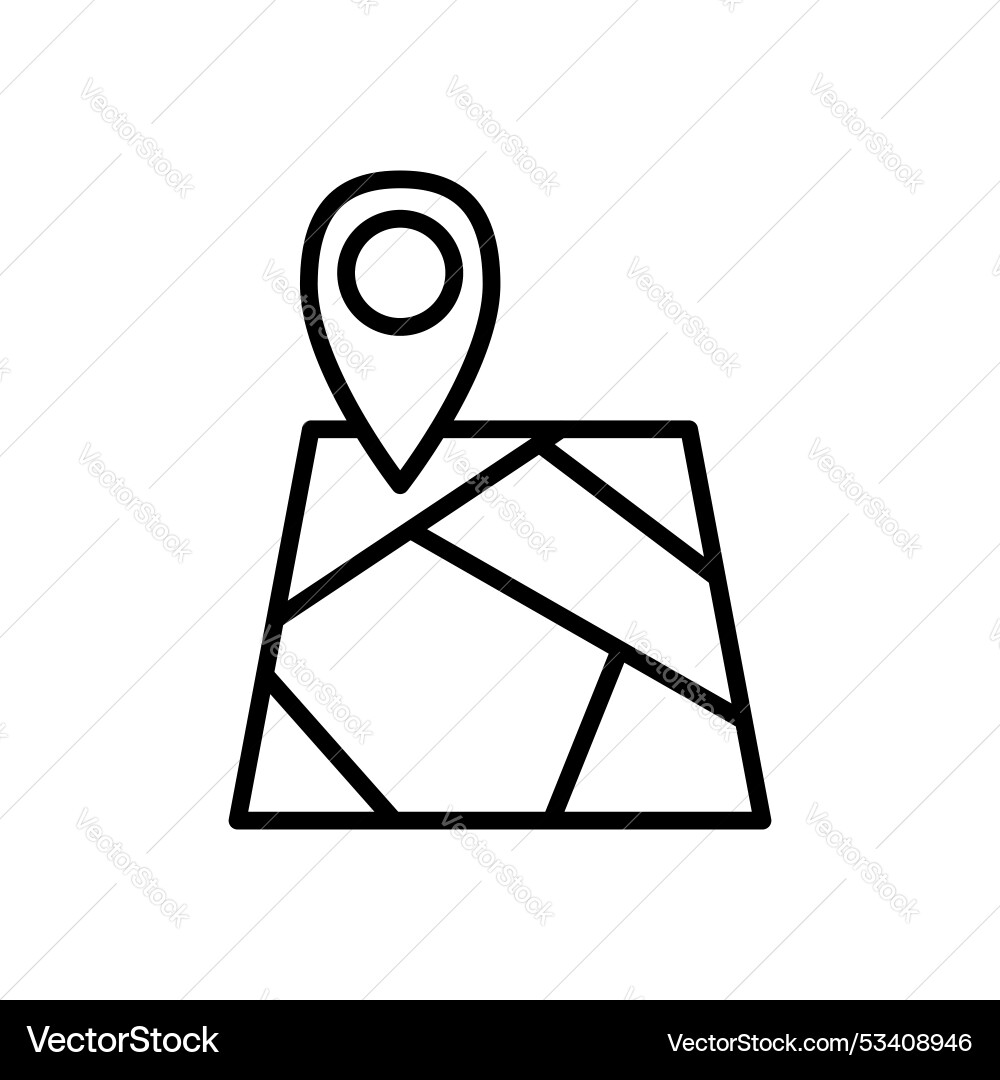 Land location icon Royalty Free Vector Image - VectorStock