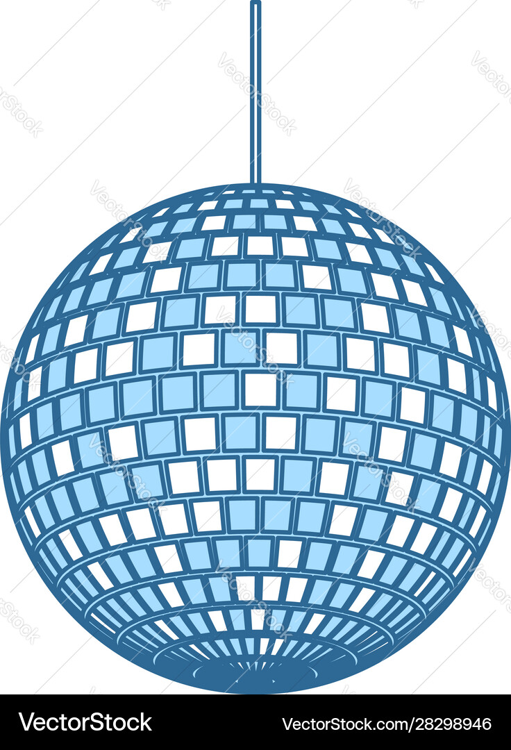 Party disco sphere icon Royalty Free Vector Image