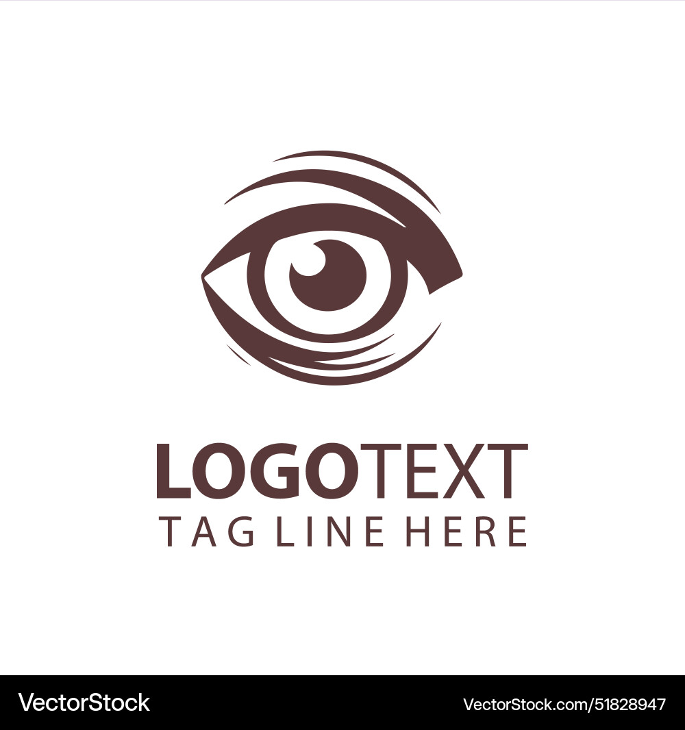 Animal eye logo Royalty Free Vector Image - VectorStock