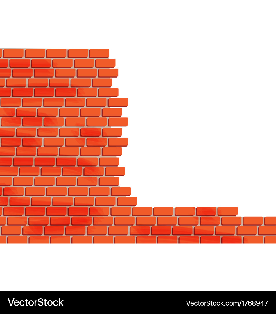 Brick wall Royalty Free Vector Image - VectorStock