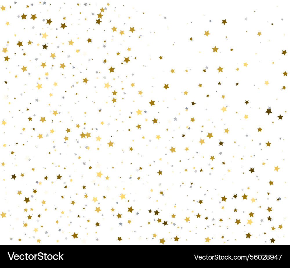 Gold and silver confetti explosion for stunning Vector Image