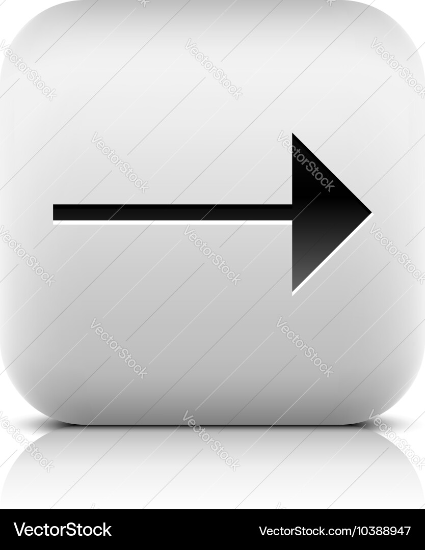 Gray icon with black arrow sign on white Vector Image