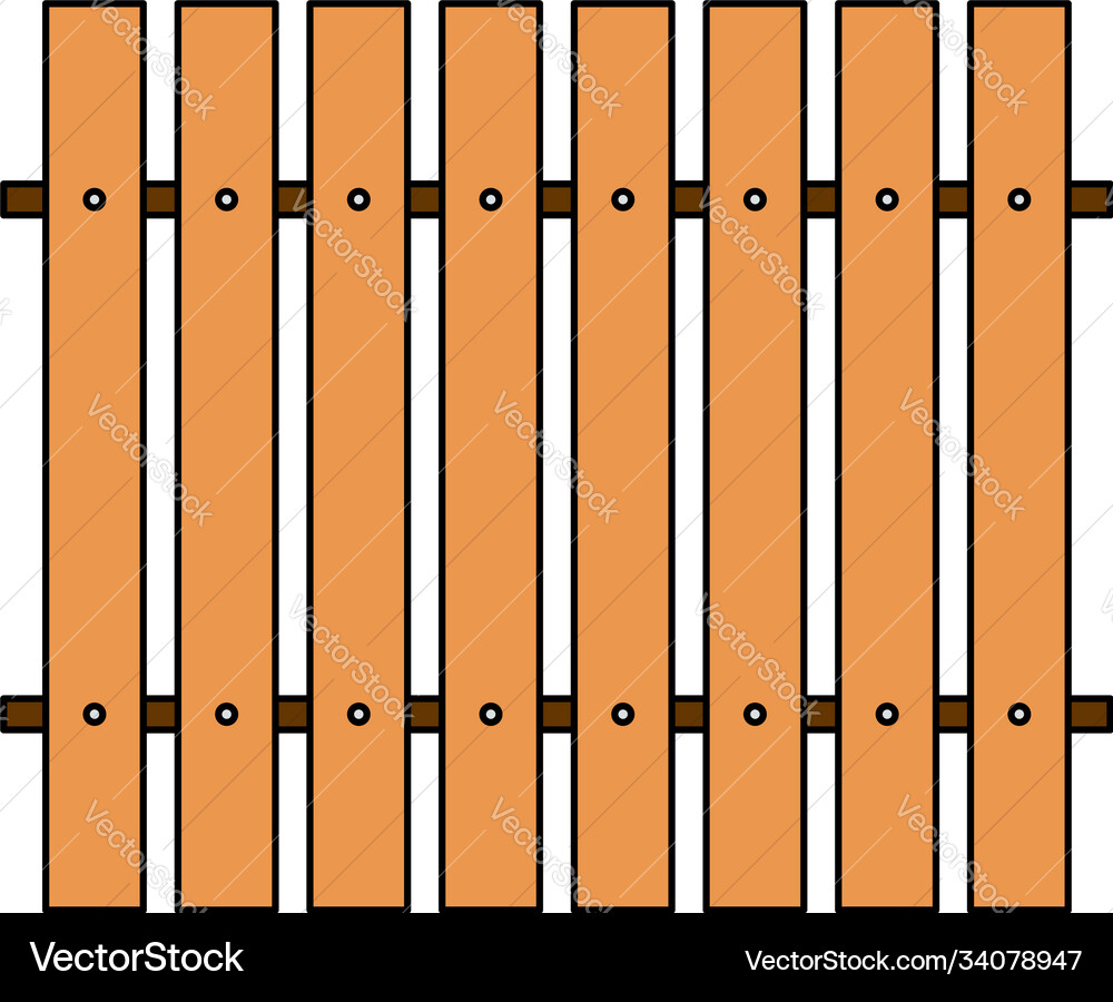 Icon construction fence in ui colors Royalty Free Vector