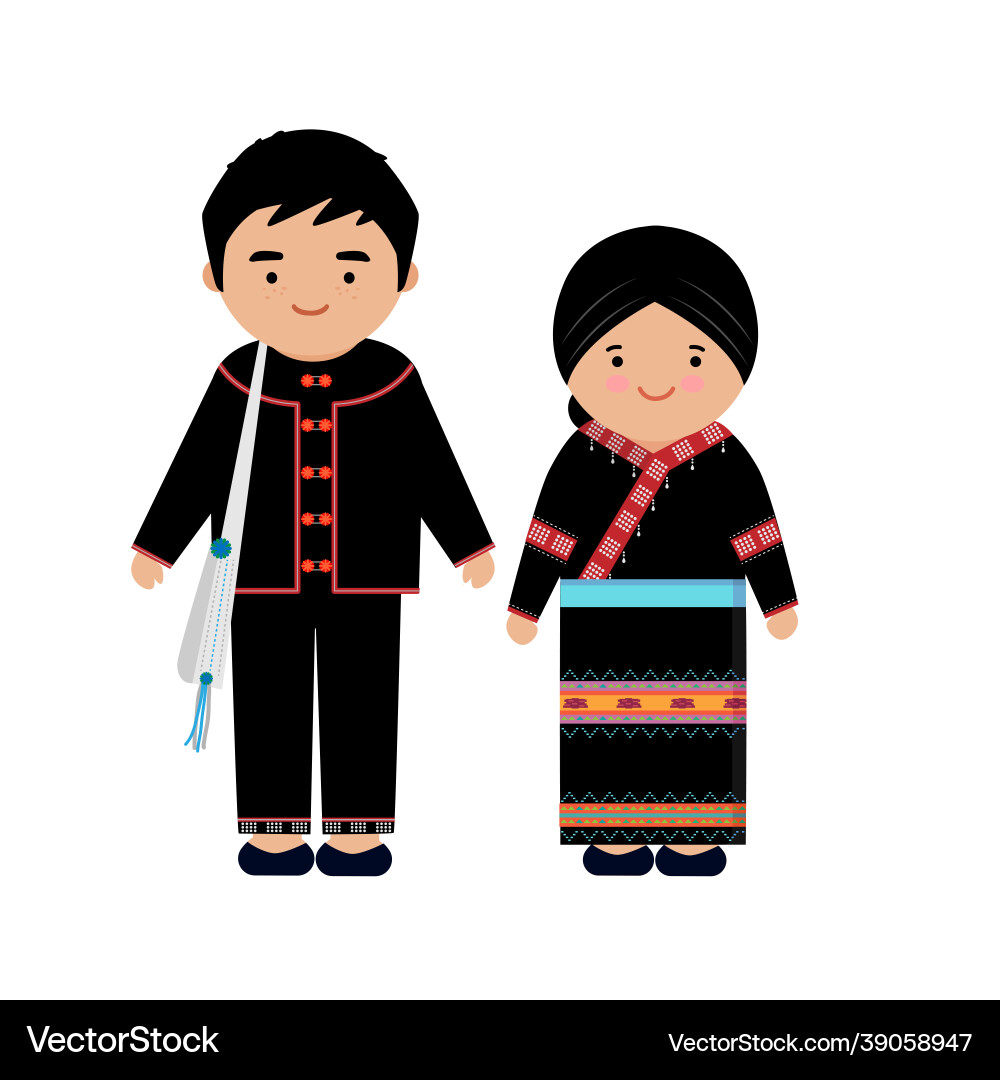 Lahu people Royalty Free Vector Image - VectorStock