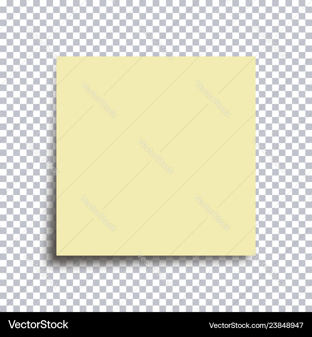Sticky note paper Royalty Free Vector Image - VectorStock