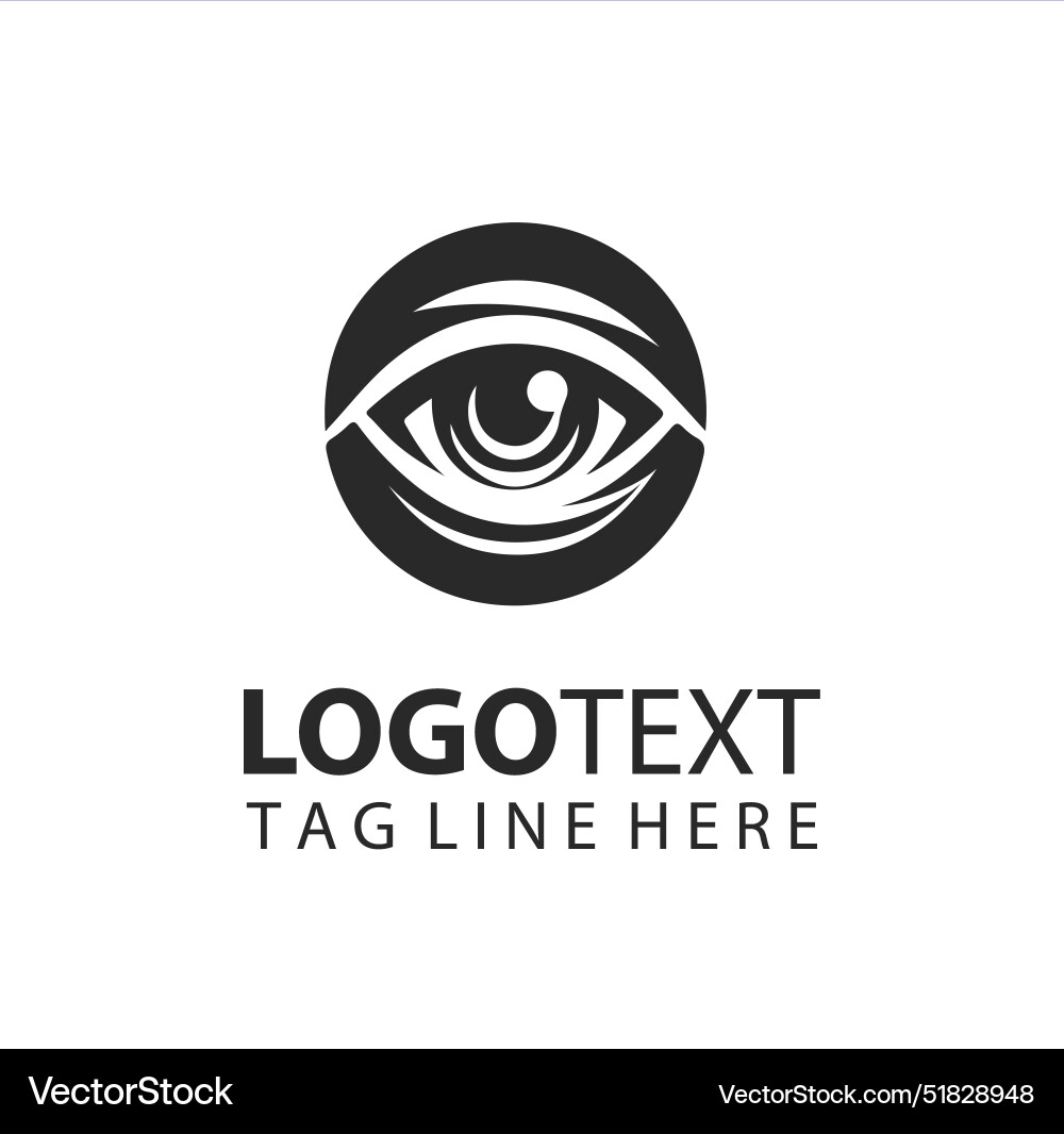 Animal eye logo Royalty Free Vector Image - VectorStock