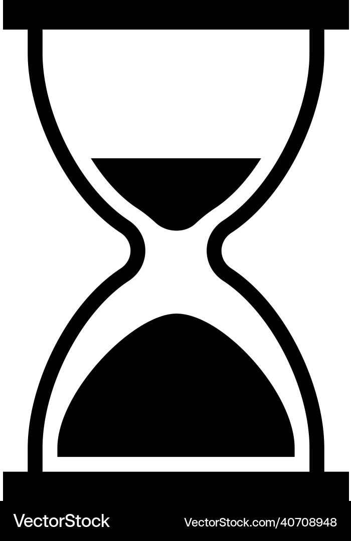 Hourglass Symbol warten Symbol Ladezeit Lizenzfreier Vektor