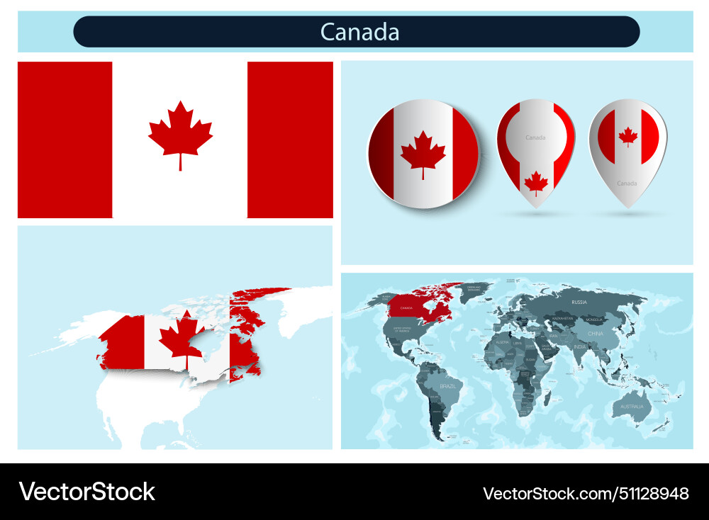 Political infographics made from maps and flags Vector Image