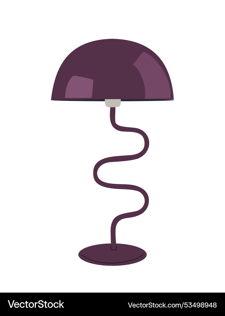 Table lamp night stand mid-century modern Vector Image