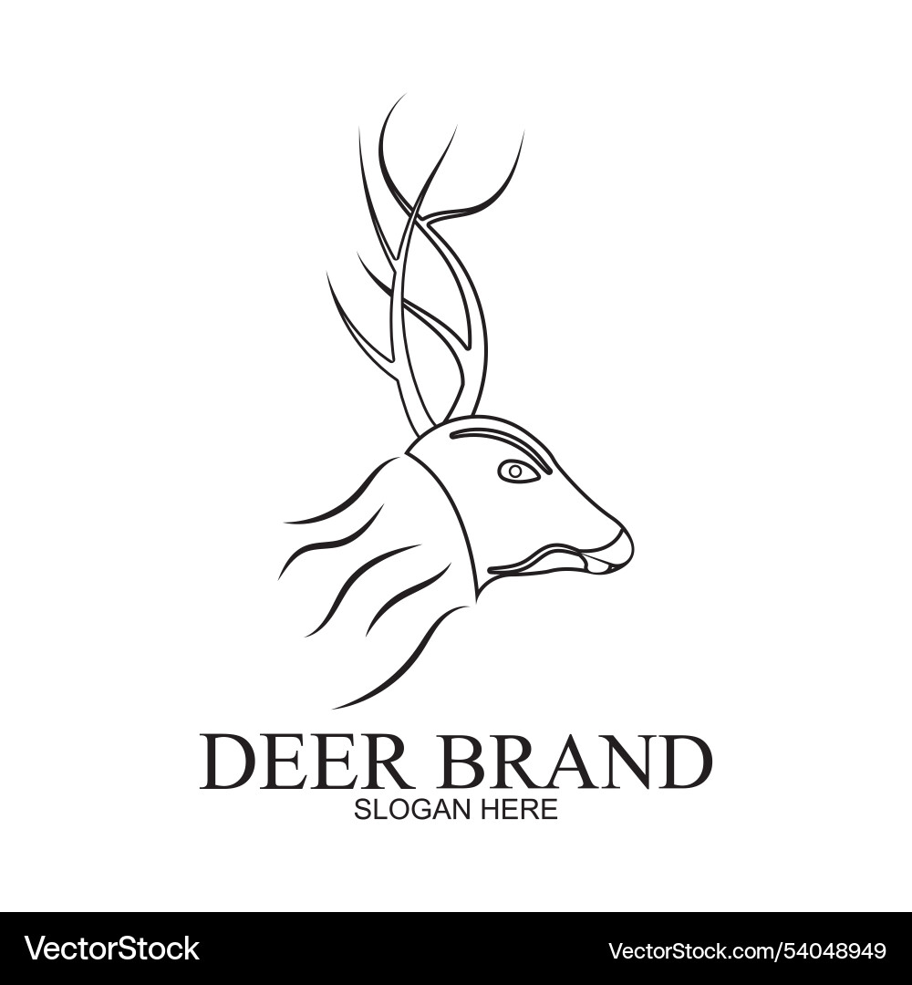 Deer icon design Royalty Free Vector Image - VectorStock