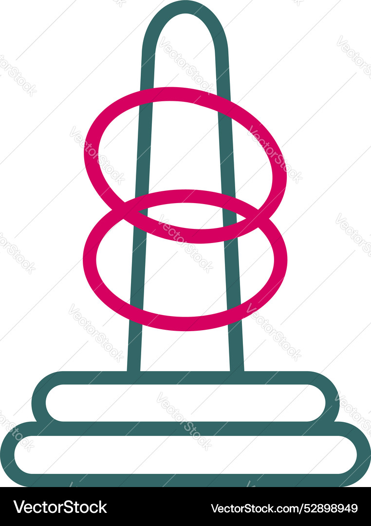 Ring toss icon design Royalty Free Vector Image