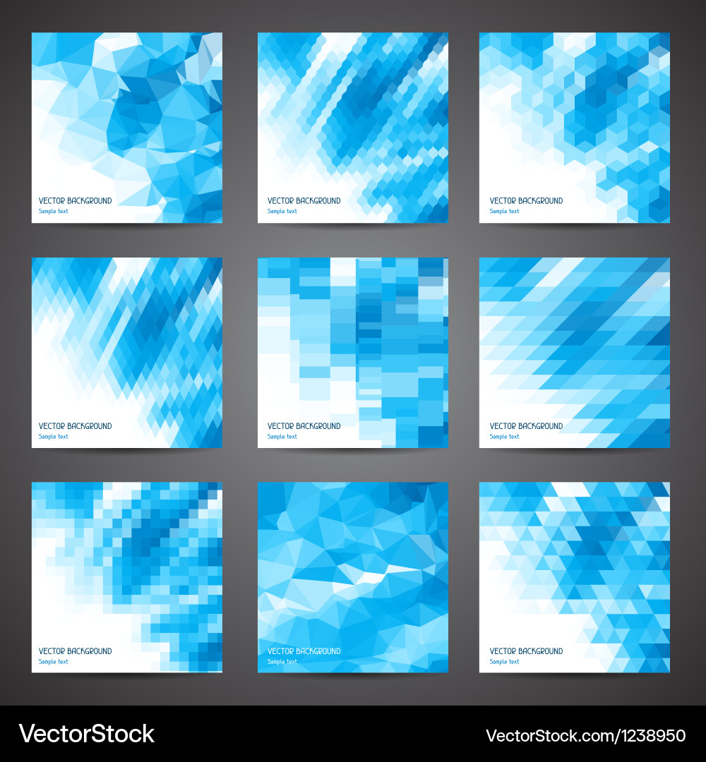 Geometric Mosaic Backgrounds Royalty Free Vector Image