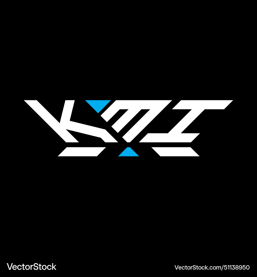 Kmi letter logo design kmi simple and modern logo Vector Image