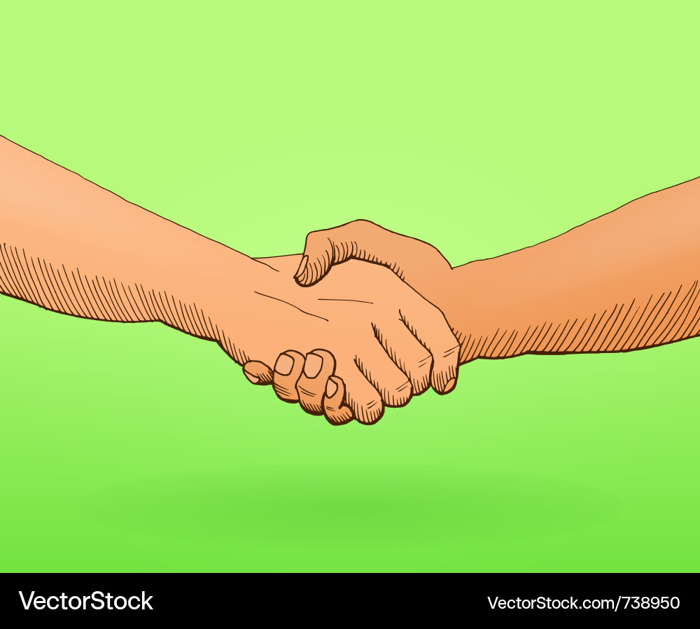 Shaking hands Royalty Free Vector Image - VectorStock