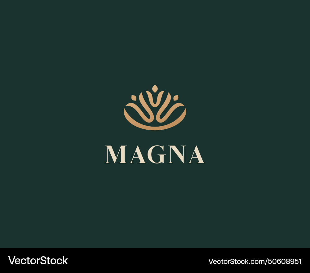 A flower premium logo abstract people tea icon Vector Image