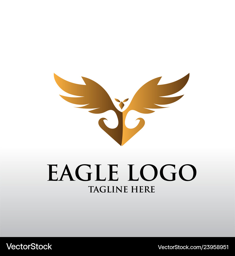 Eagle logo designs simple elegant – Royalty-Free Vector | VectorStock