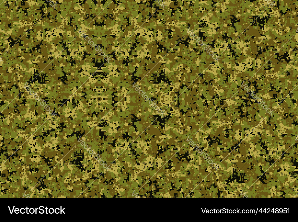 Pixel camouflage for a soldier army uniform Vector Image