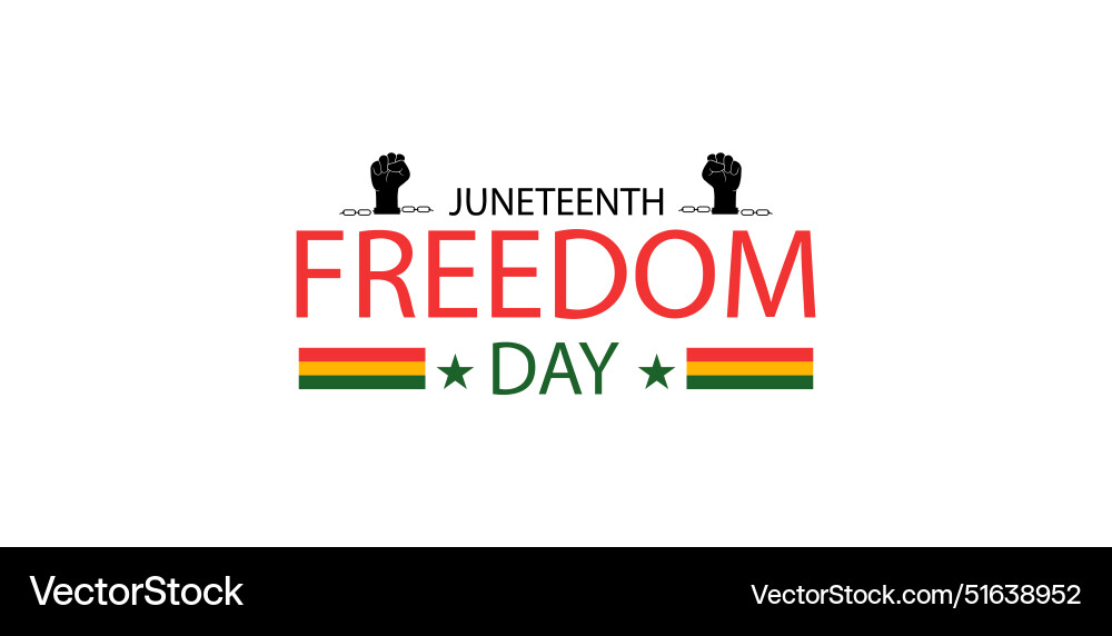 A historical look at juneteenth from slavery Vector Image