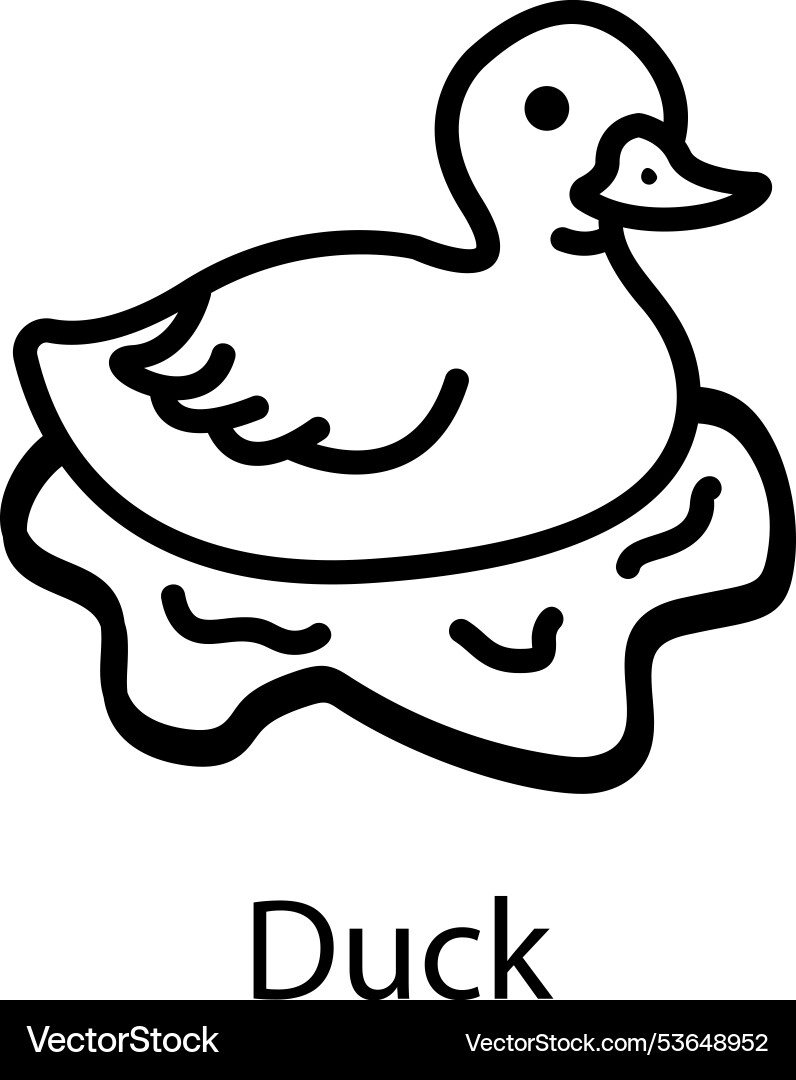 Duck Royalty Free Vector Image - VectorStock