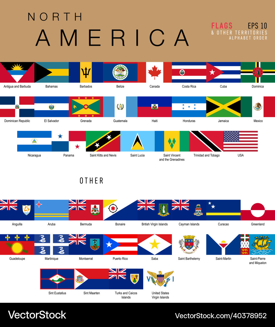 National flags of the world Royalty Free Vector Image