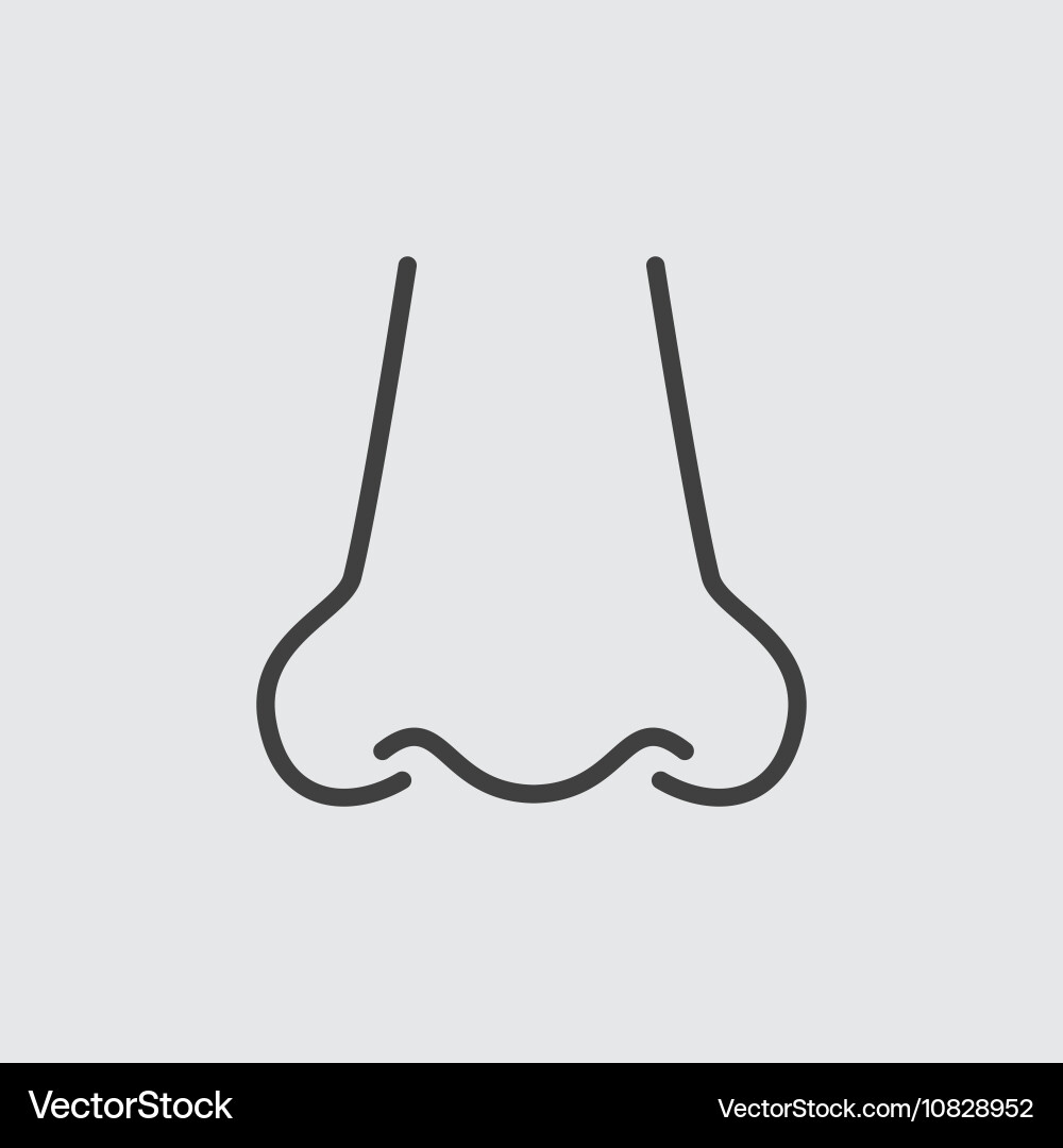 Nose icon Royalty Free Vector Image - VectorStock
