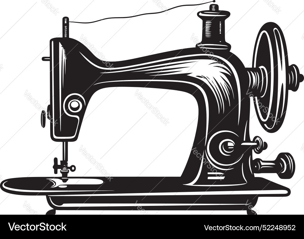 Sleek sewing black icon design for tailored Vector Image