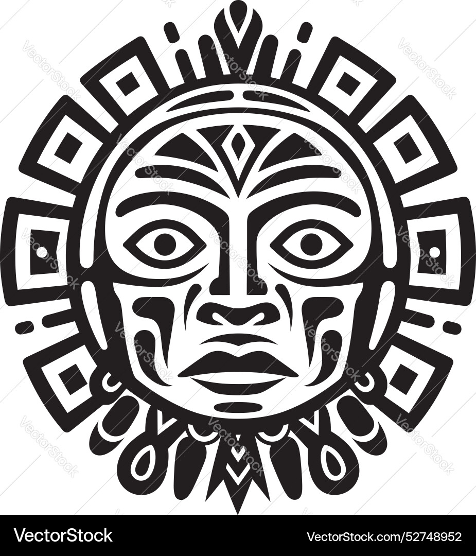 Symbol der Ikonographie von Olmec Lizenzfreies Vektorbild