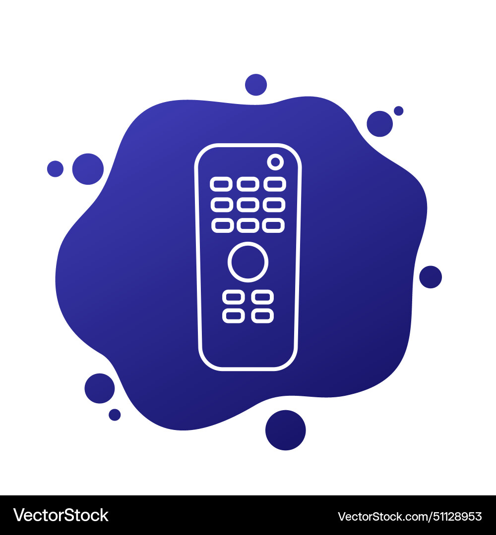 Tv remote control rc line icon Royalty Free Vector Image