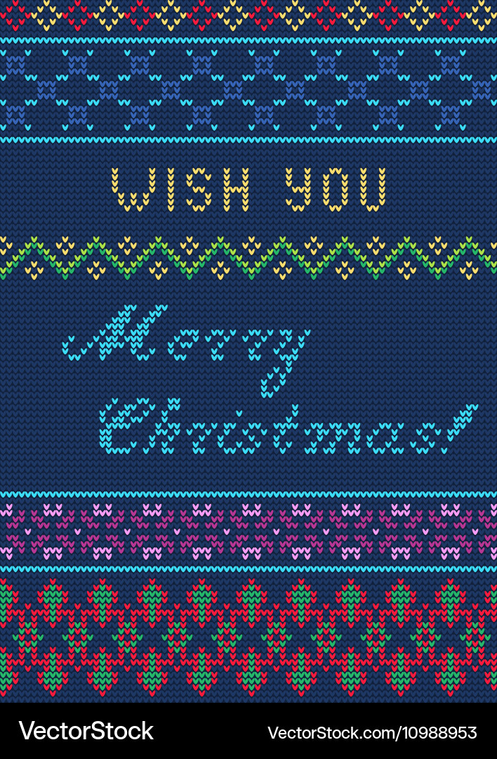 Ugly sweater template Royalty Free Vector Image