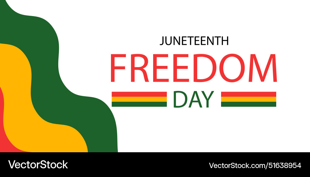 Celebrating juneteenth a day of remembrance Vector Image