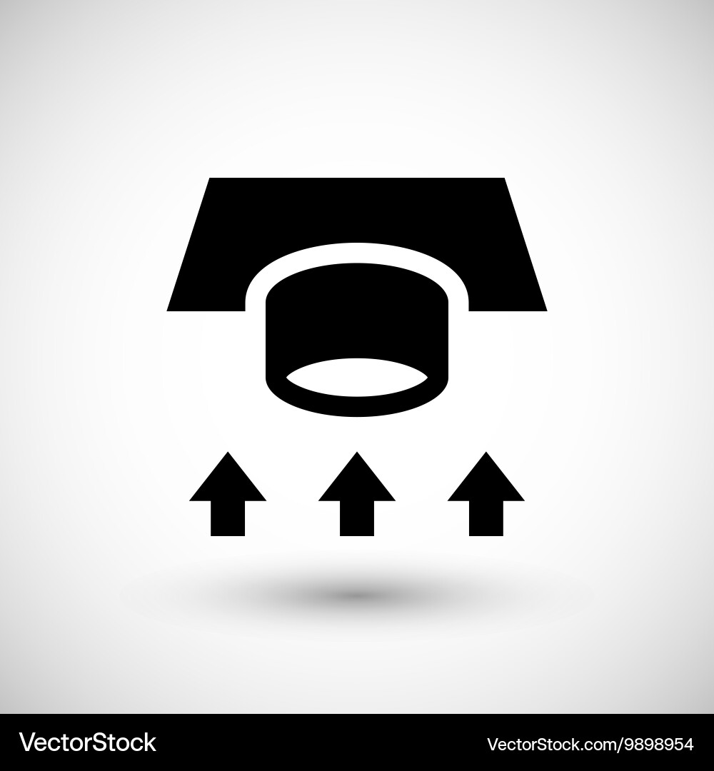 Ventilation duct icon Royalty Free Vector Image