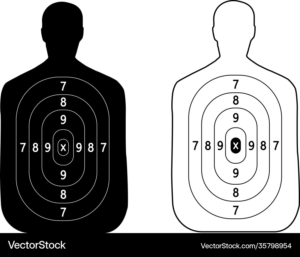 Western Target Shooting Royalty Free Vector Image
