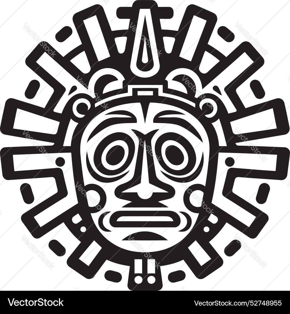 Nazca legacy insignia pre hispanic icon emblem Vector Image