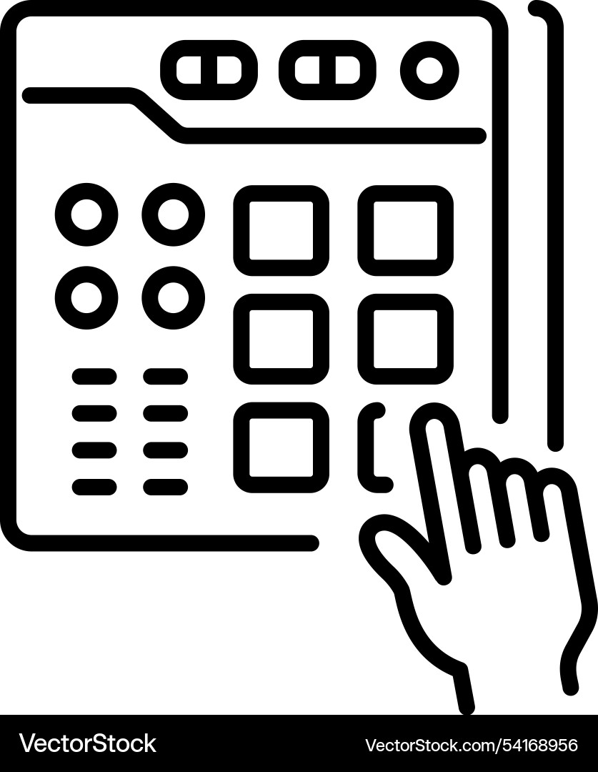 Beat pad Royalty Free Vector Image - VectorStock