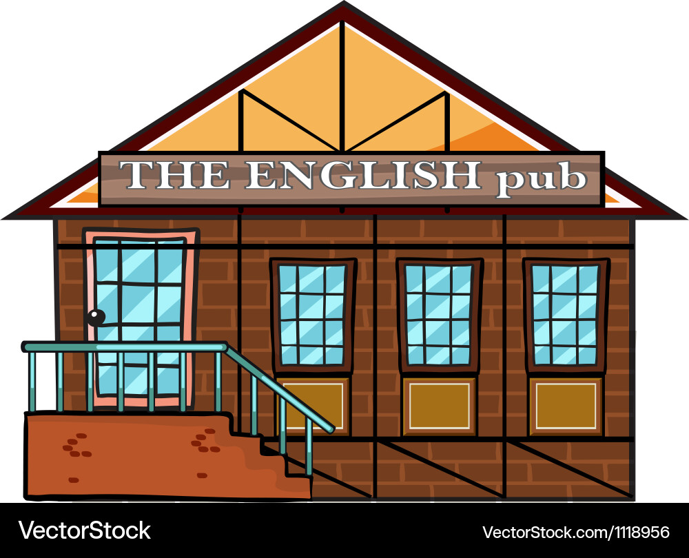 English pub Royalty Free Vector Image - VectorStock
