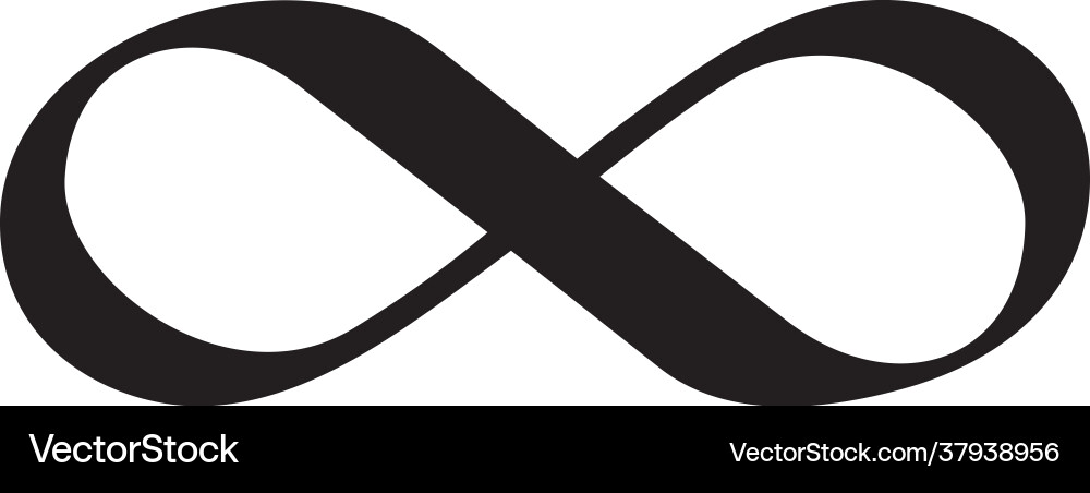 Infinity sign icon Royalty Free Vector Image - VectorStock