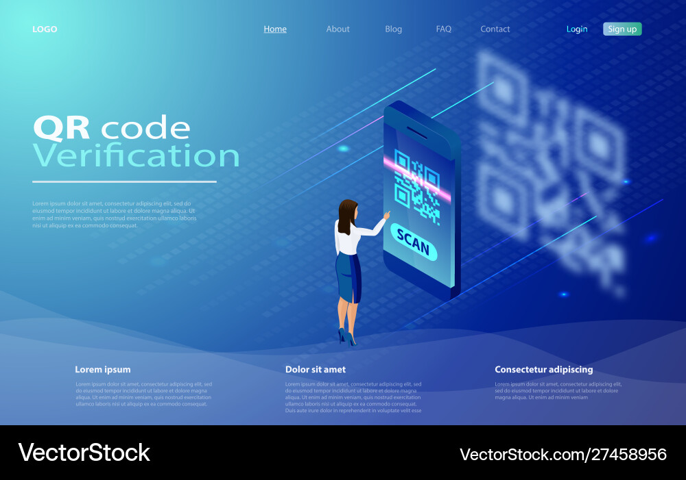 Woman Qr Code Vector Images (over 830)