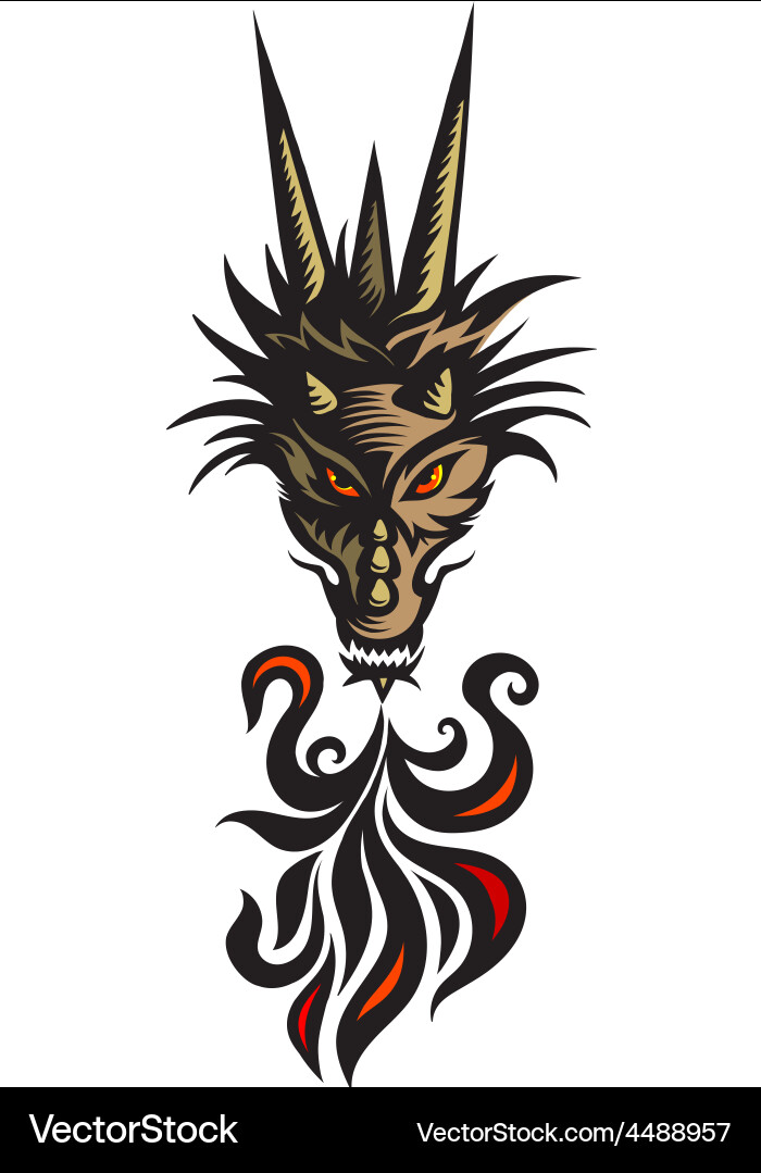 Dragon tattoo Royalty Free Vector Image - VectorStock