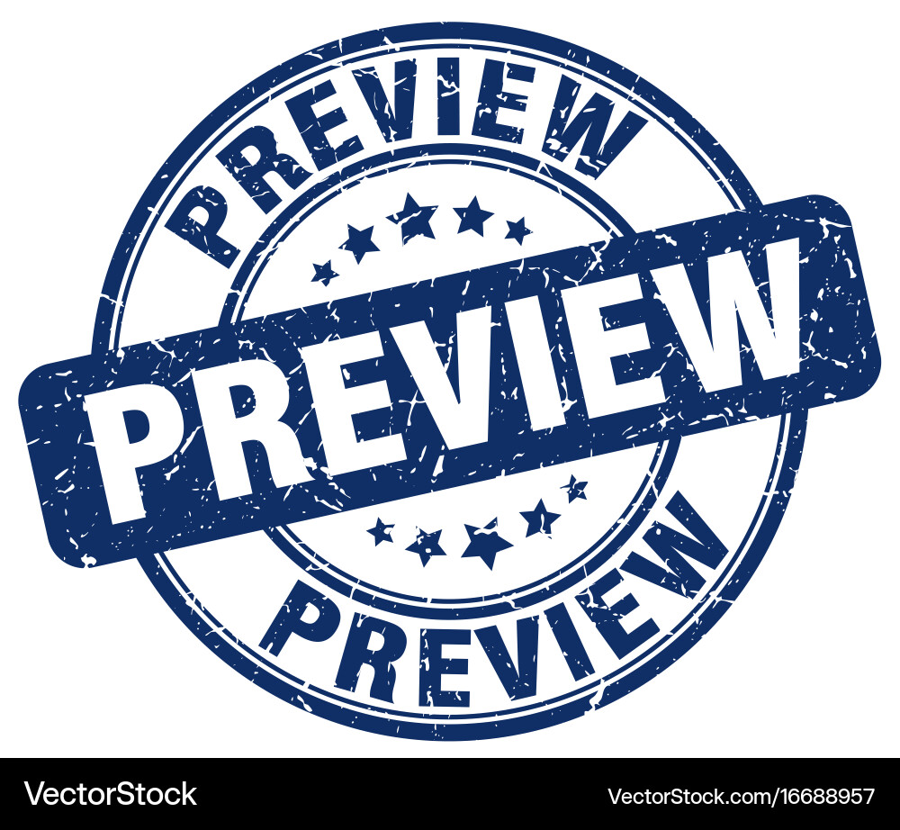Preview stamp Royalty Free Vector Image - VectorStock