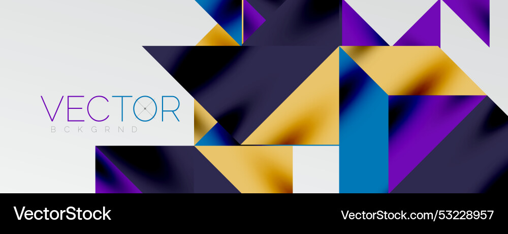 Tech minimal overlapping triangle shapes elements Vector Image