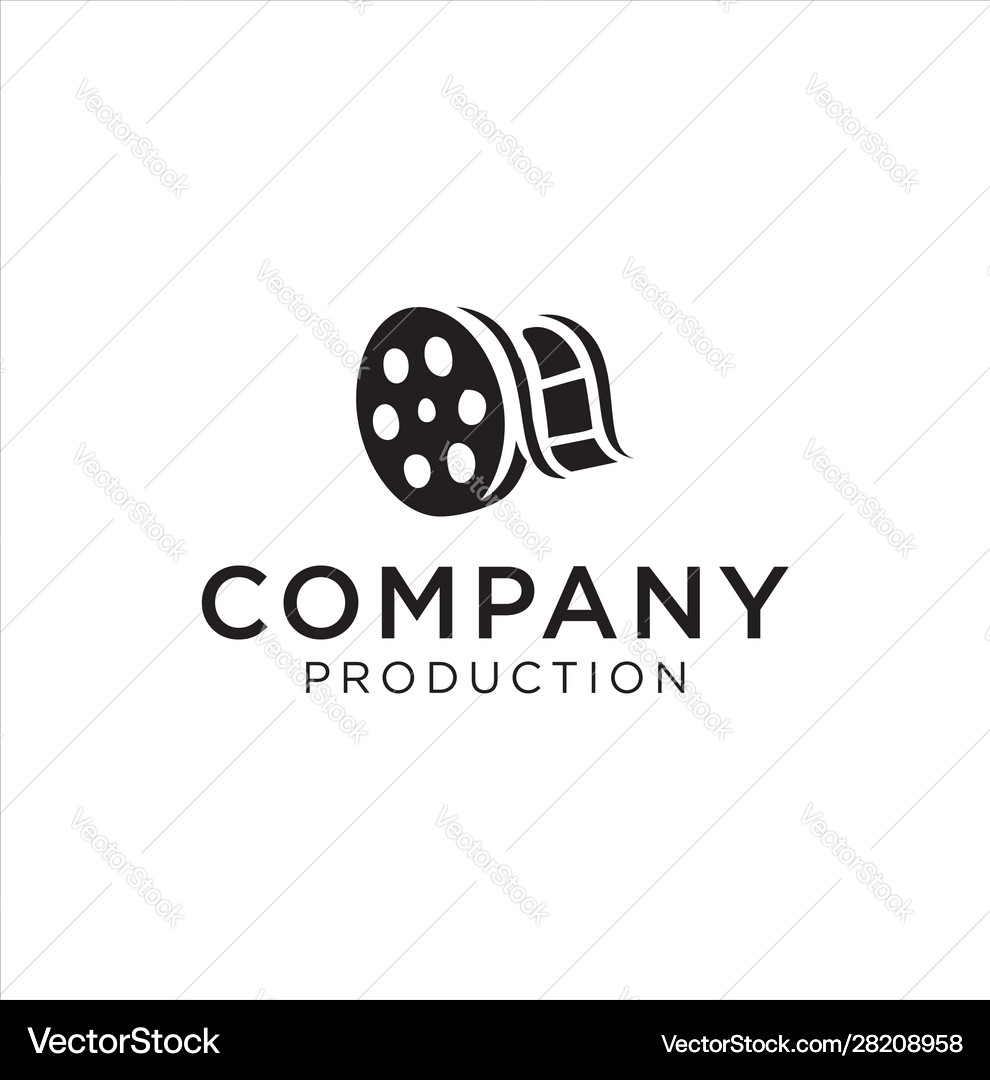 Cinema logo movie emblem template Royalty Free Vector Image