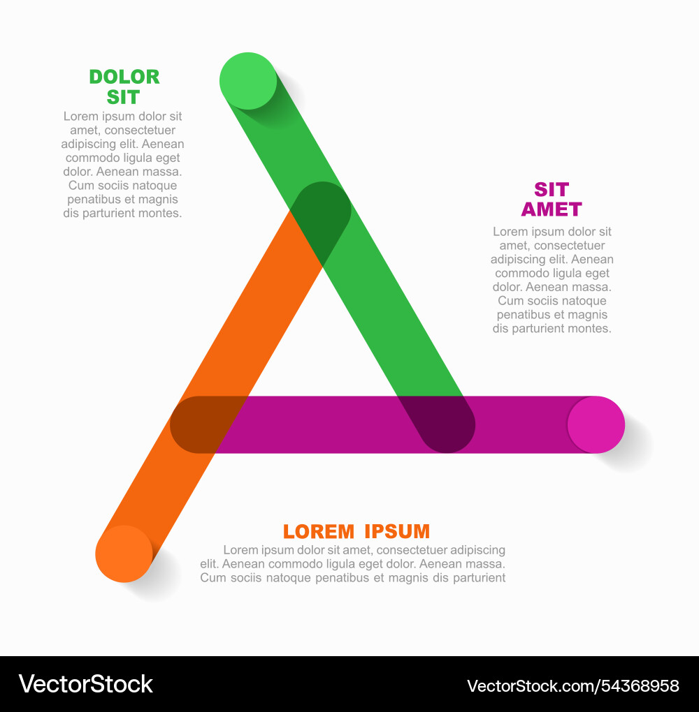 Infographic design template with place Royalty Free Vector