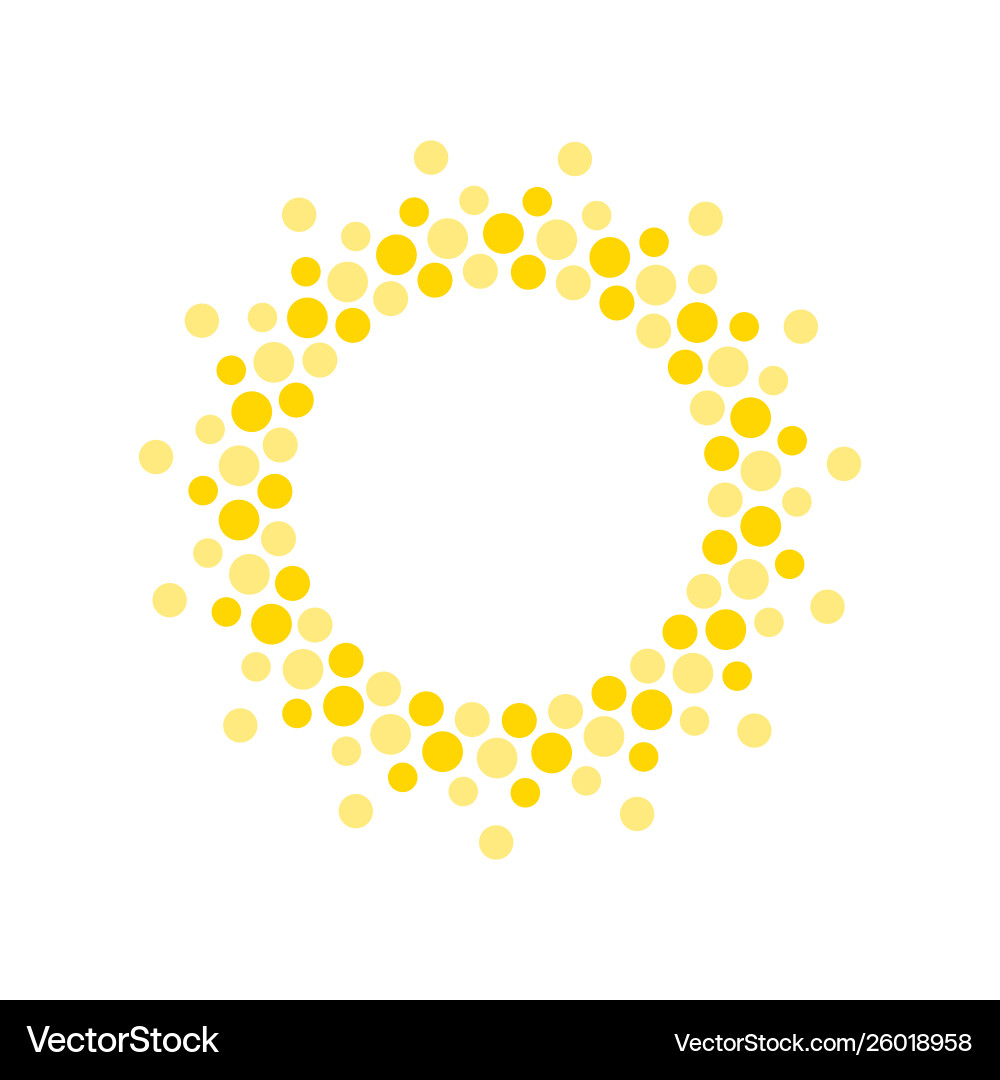 Modern Sun Icon - Summer Rays Royalty Free Vector Image