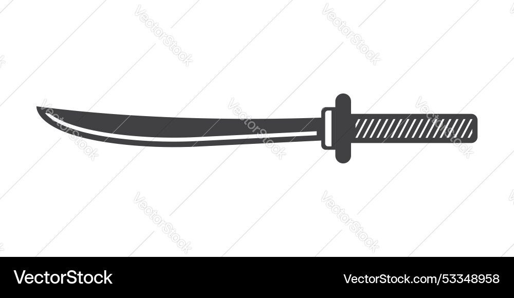 Old medieval sword icon in flat style weapon Vector Image